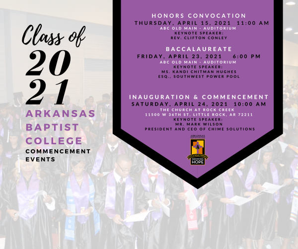 2021 Commencement Activities – Arkansas Baptist College