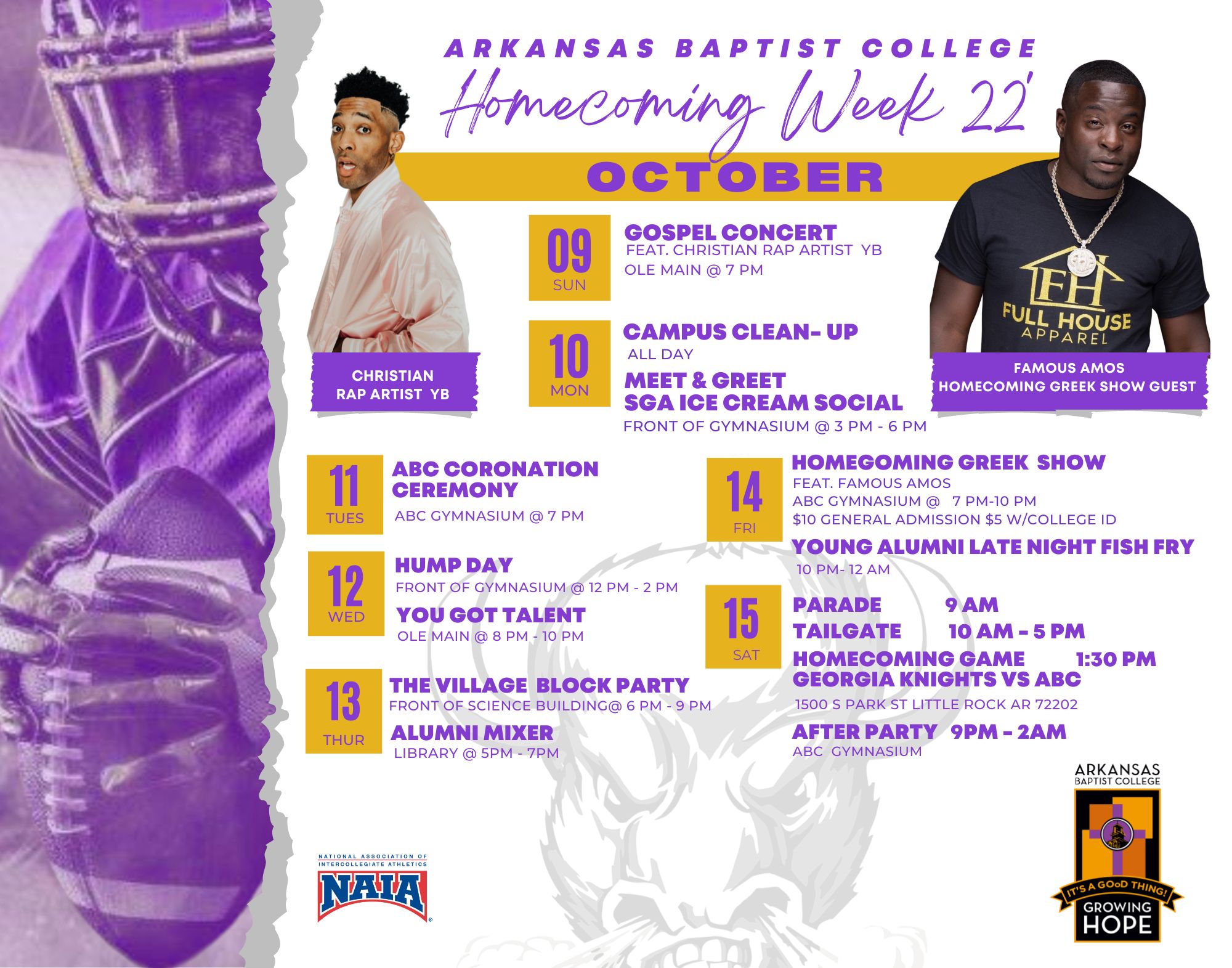 ABC FOOTBALL SCHEDULE 2022 – Arkansas Baptist College